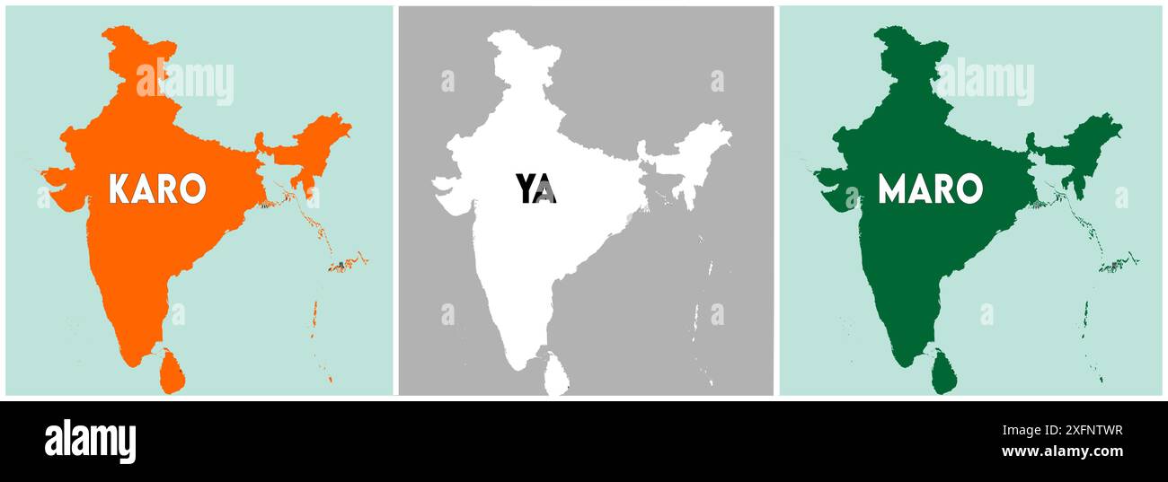 India map graphic, Official Indian Flag color, nation country Indian ...
