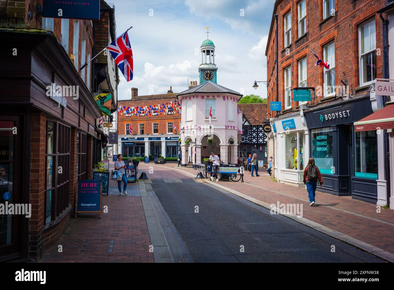 Godalming town, Surrey, England. Town in the Surrey Hills home to ...