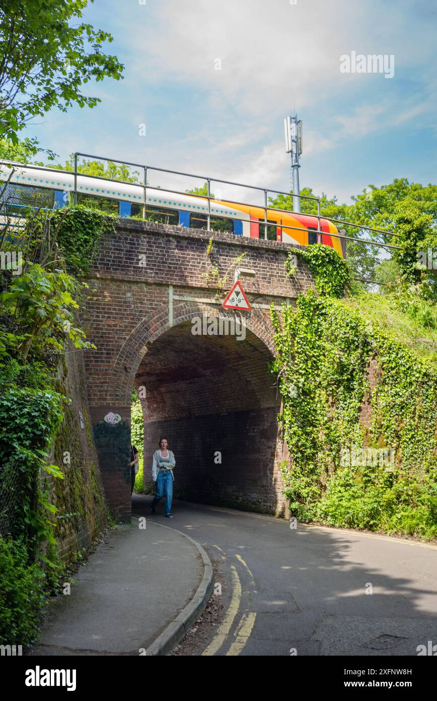 Godalming town, Surrey, England. Town in the Surrey Hills home to ...