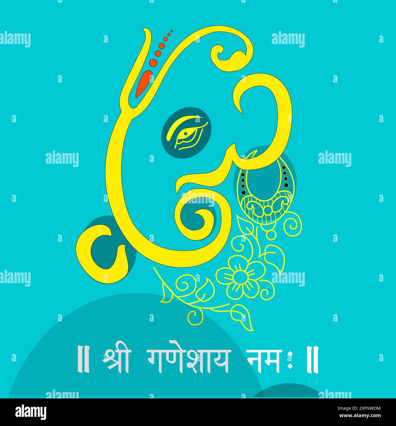Loard Ganesha Vector Image, Shree Ganesh ji, hindu loard ganesha art work, ganesh chaturthi ...