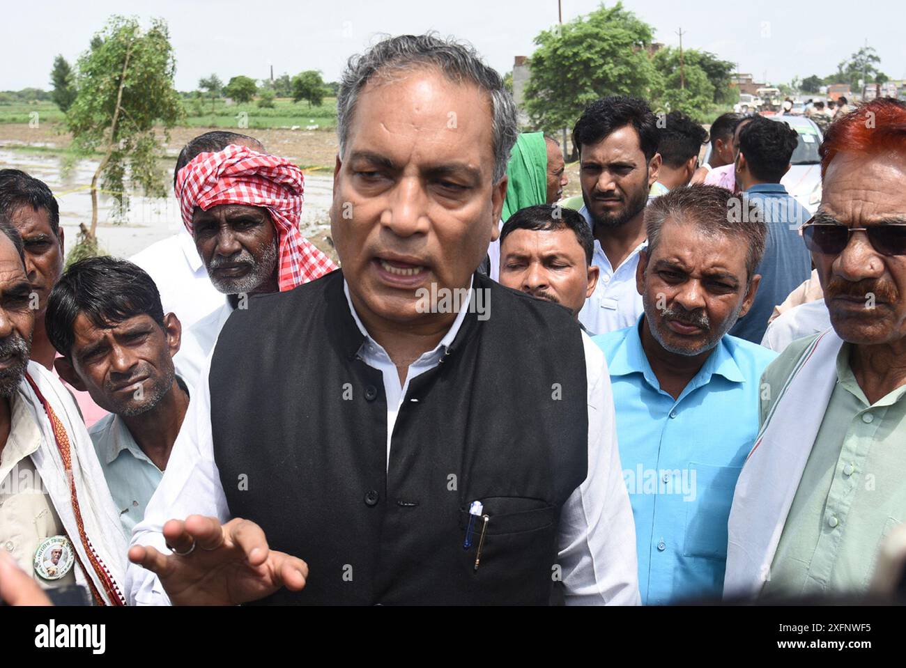 HATHRAS, INDIA - JULY 4: Supreme Court lawyer AP Singh reached the spot ...