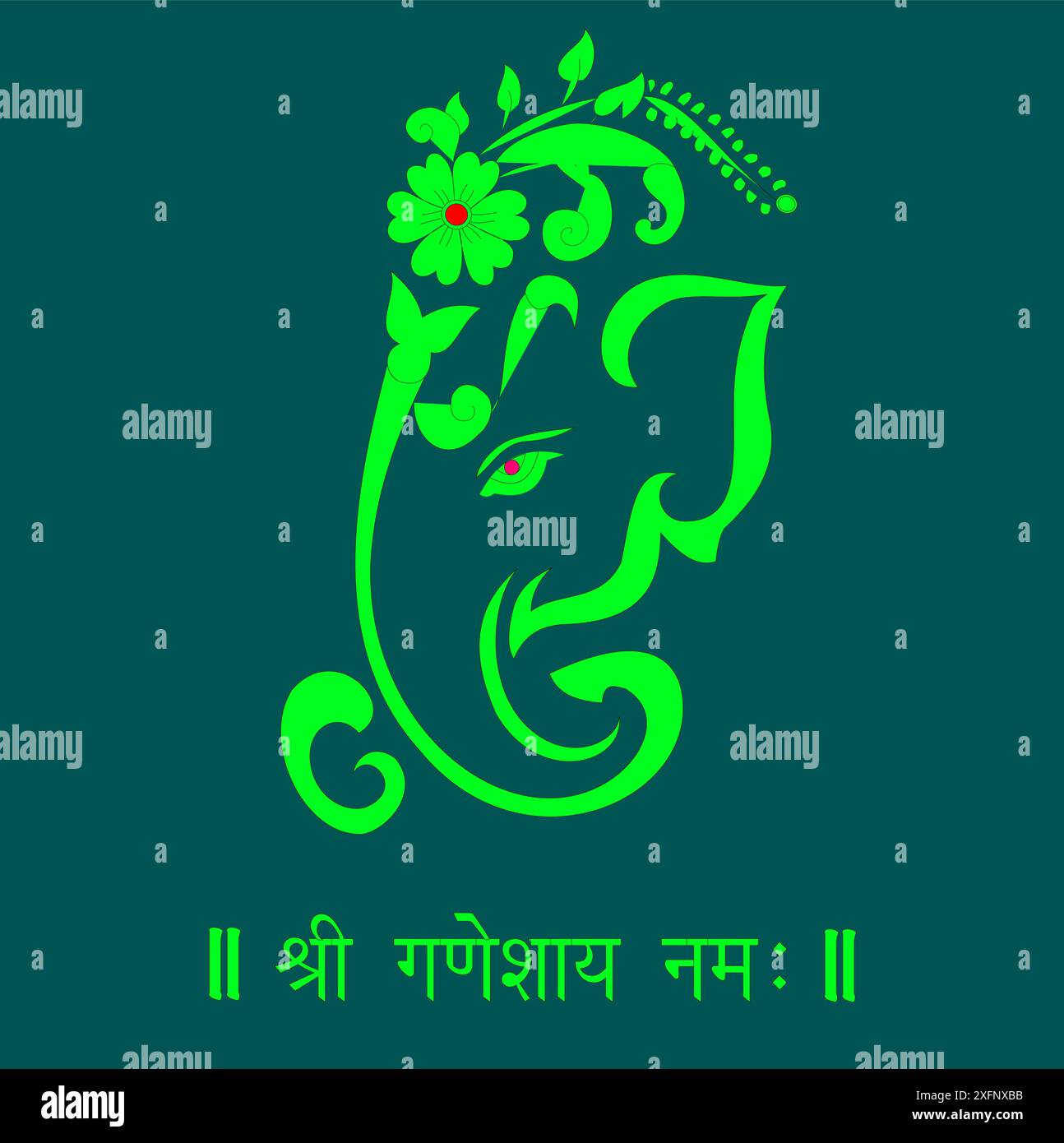 Loard Ganesha Vector Image, Shree Ganesh ji, hindu loard ganesha art ...