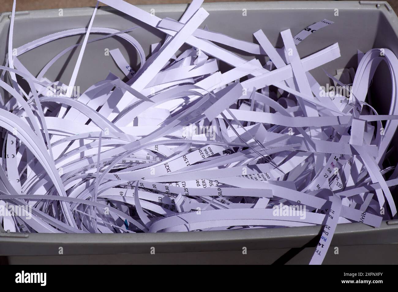 Shredded paper sheet hi-res stock photography and images - Alamy