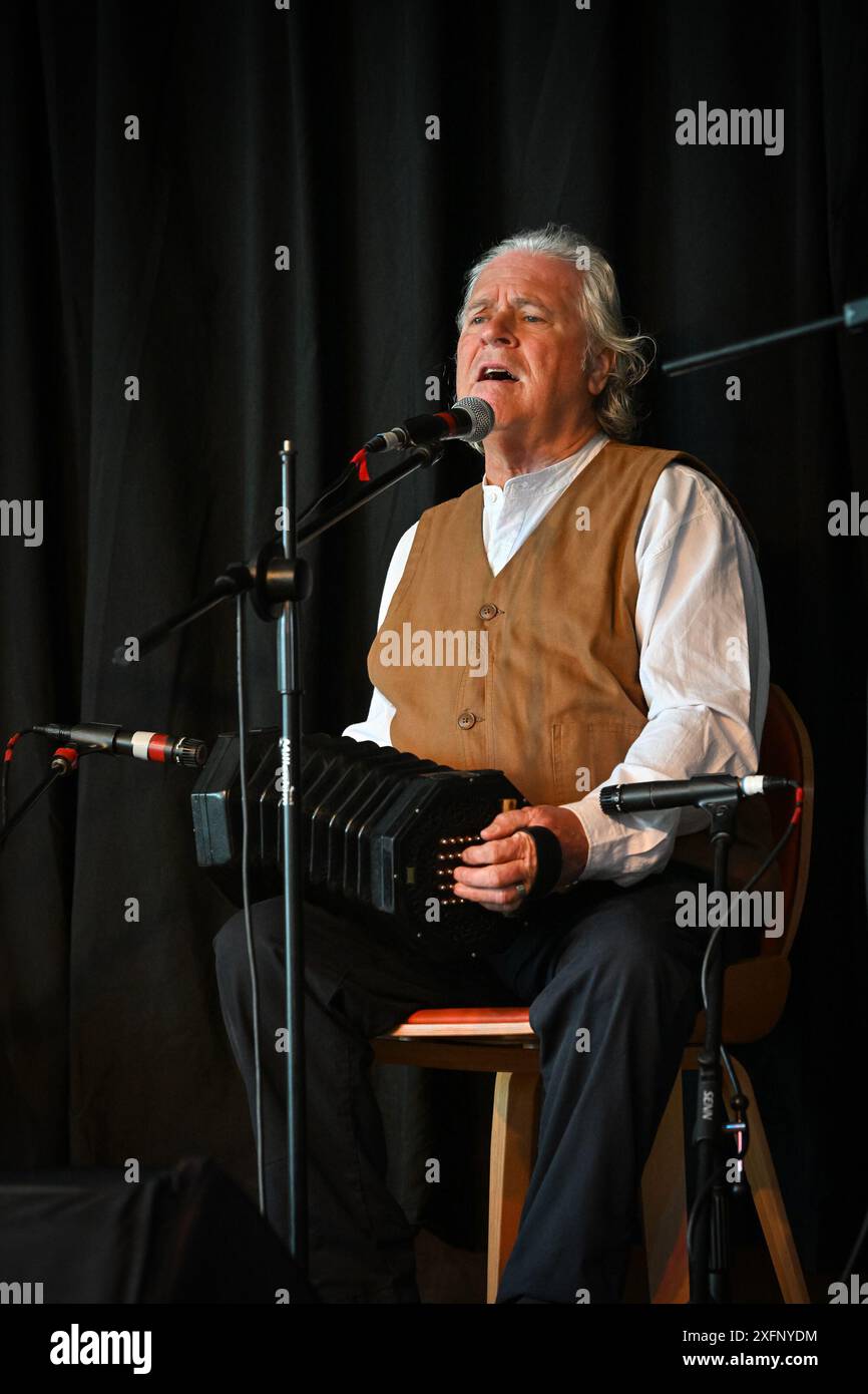 Geoff Lakeman, playing concertina, Costa Music Festival, Ibiza, Spain ...