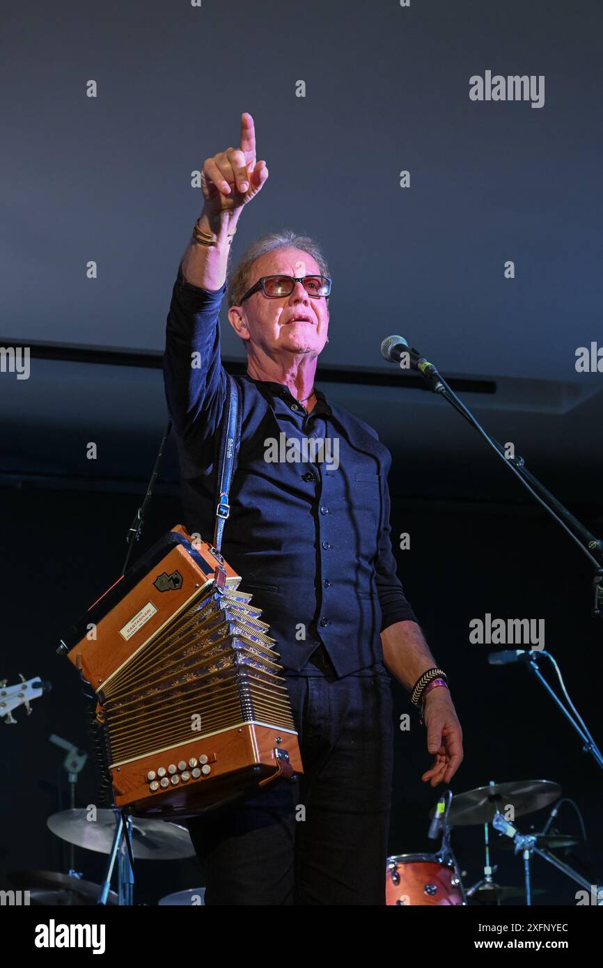 John Jones, melodeon, Oysterband, Costa Music Festival, Ibiza, Spain ...