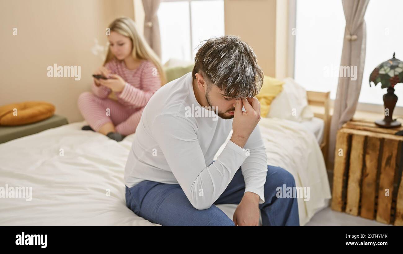 Disinterested couple in bed hi-res stock photography and images - Alamy
