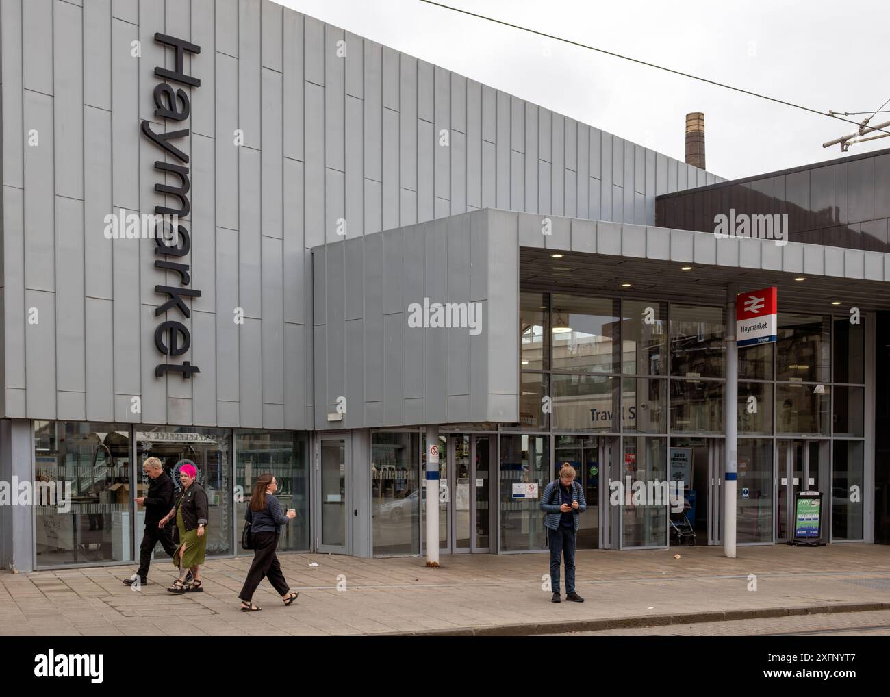 Exterior of Haymarket Station, Edinburgh, Scotland, UK Stock Photo - Alamy