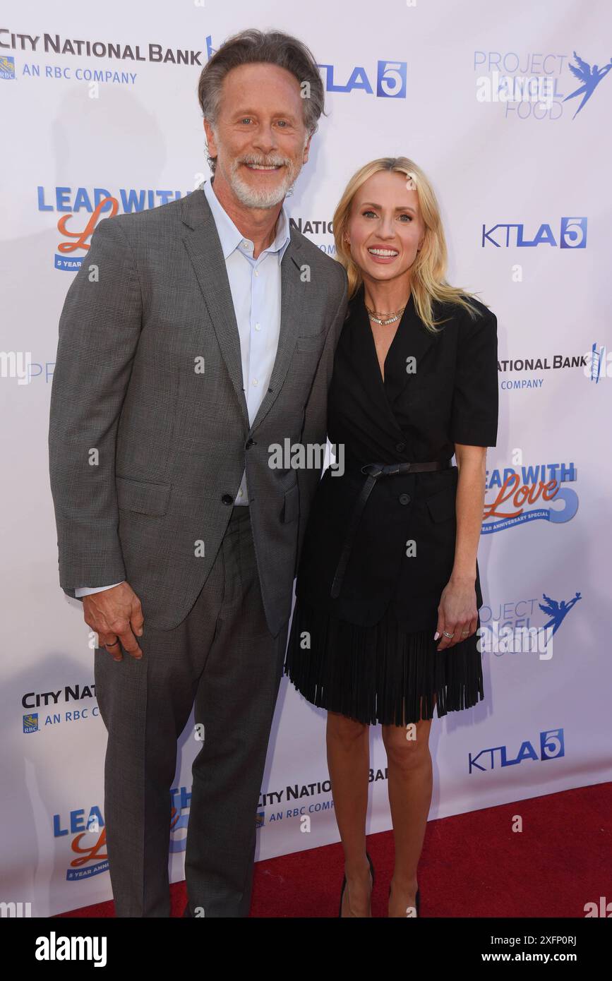Hollywood, CA USA - June 22, 2024: Steven Weber, Jessica Holmes attends ...