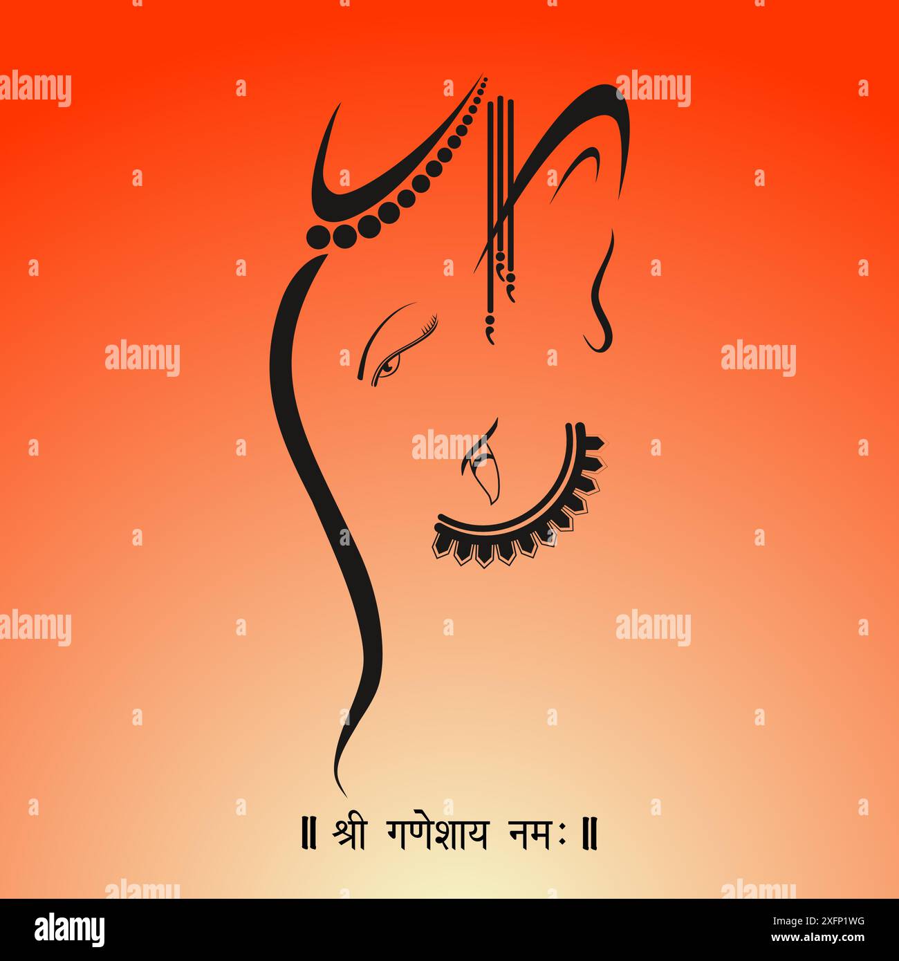 Loard Ganesha Vector Image, Shree Ganesh ji, hindu loard ganesha art ...