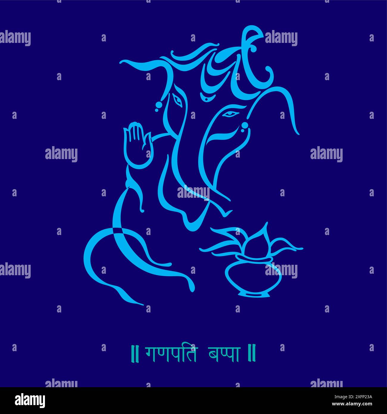 Loard Ganesha Vector Image, Shree Ganesh ji, hindu loard ganesha art ...