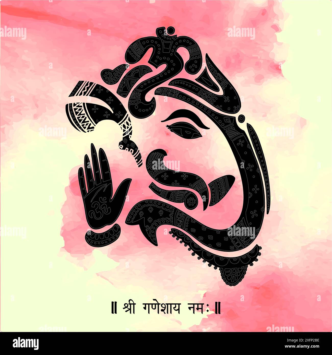 Loard Ganesha Vector Image, Shree Ganesh ji, hindu loard ganesha art ...