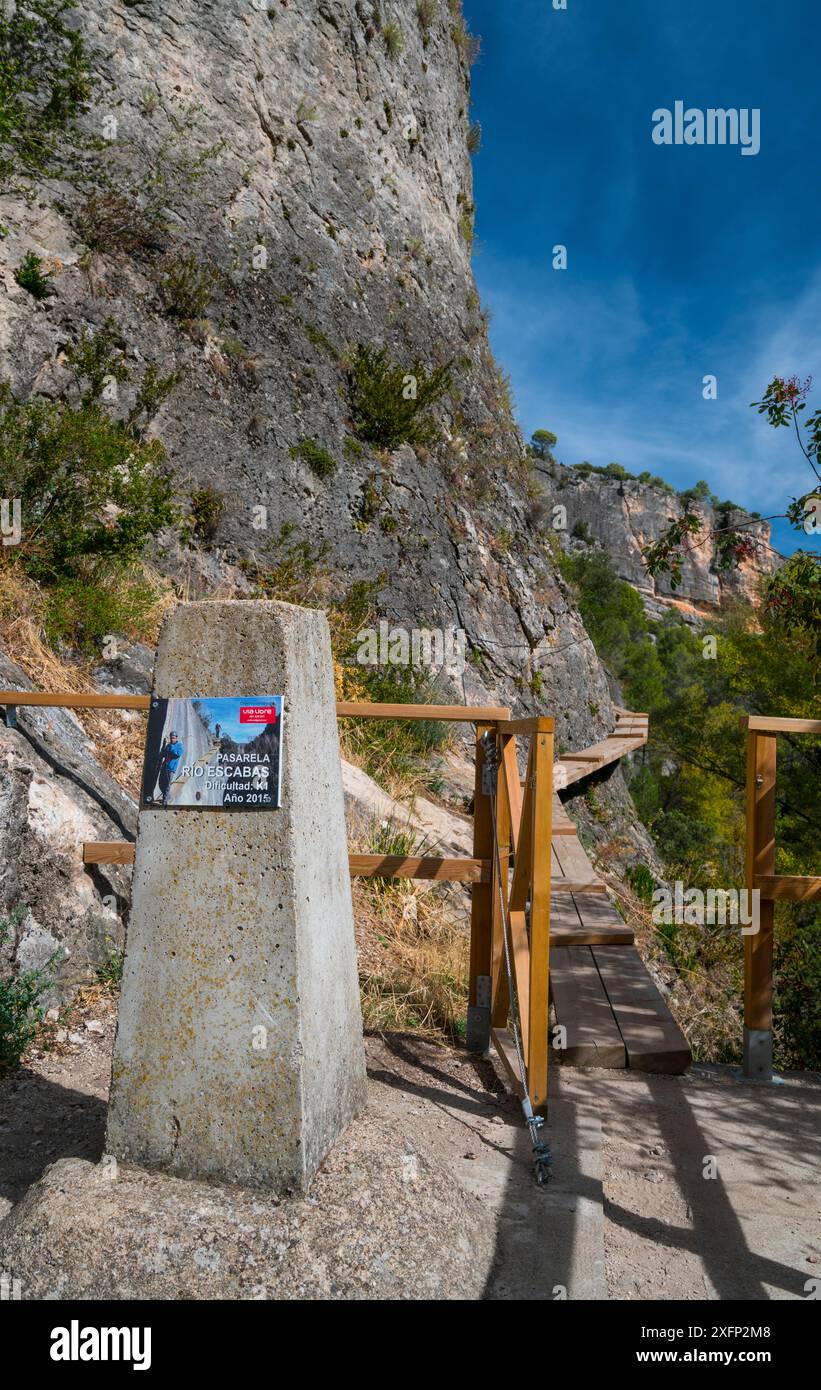 Via ferrata escabas river hi-res stock photography and images - Alamy