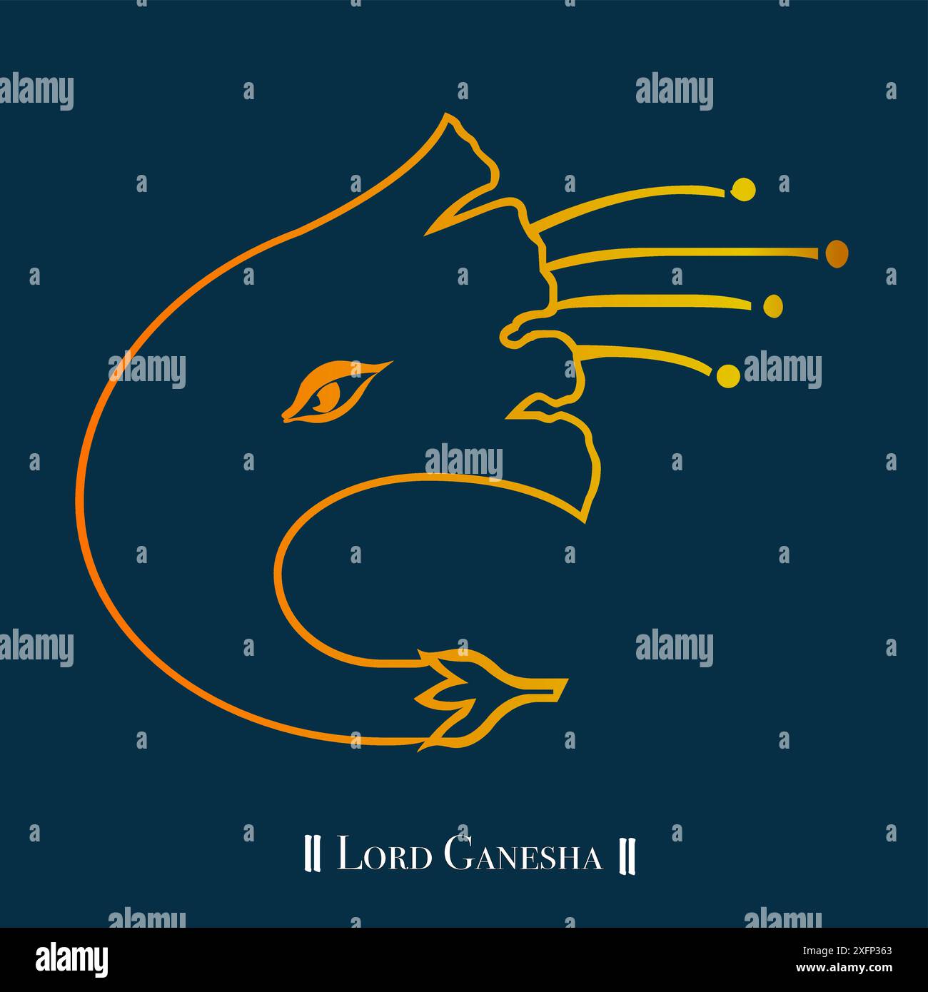 Loard Ganesha Vector Image, Shree Ganesh ji, hindu loard ganesha art work, ganesh chaturthi ...