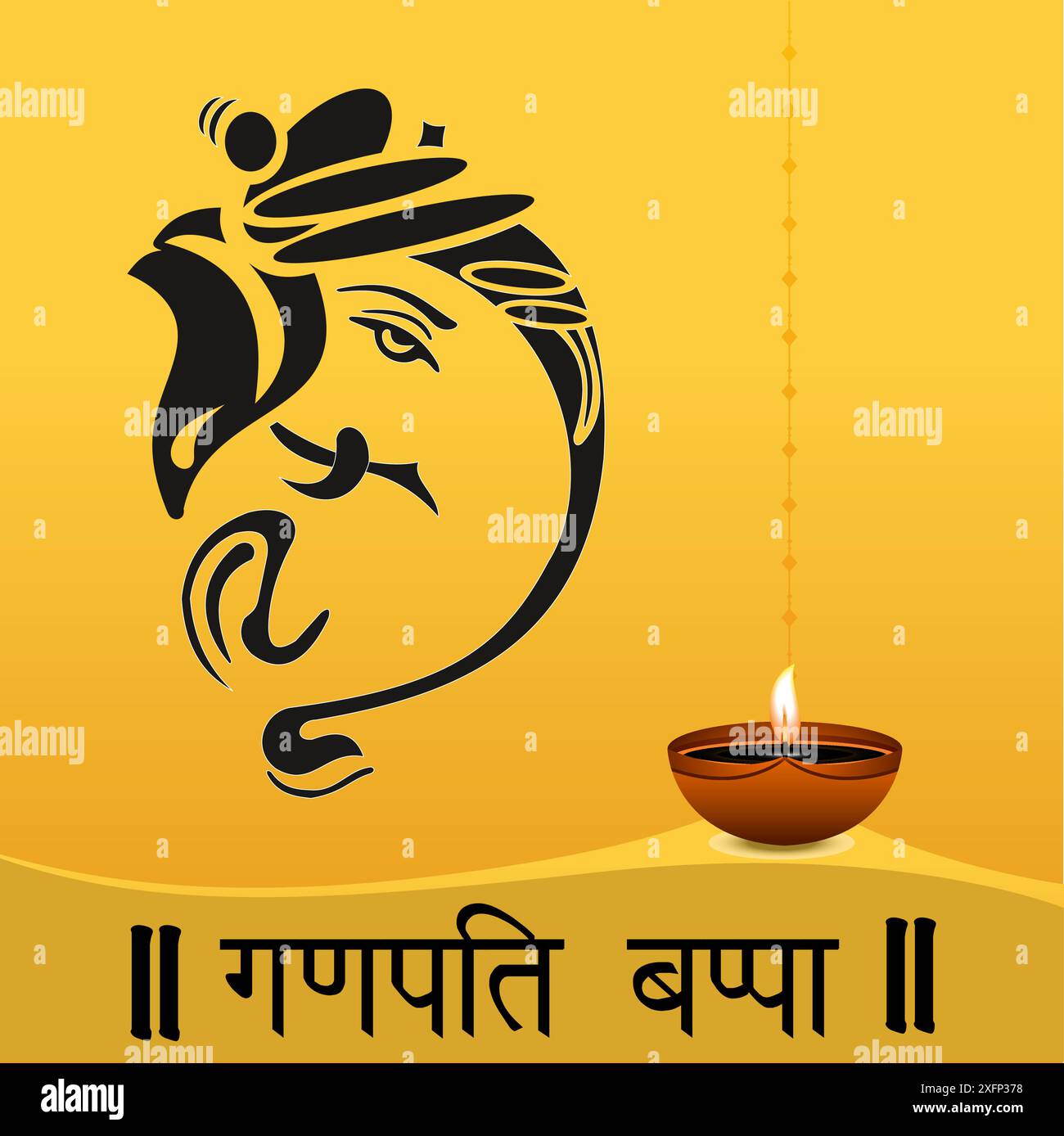 Loard Ganesha Vector Image, Shree Ganesh ji, hindu loard ganesha art ...
