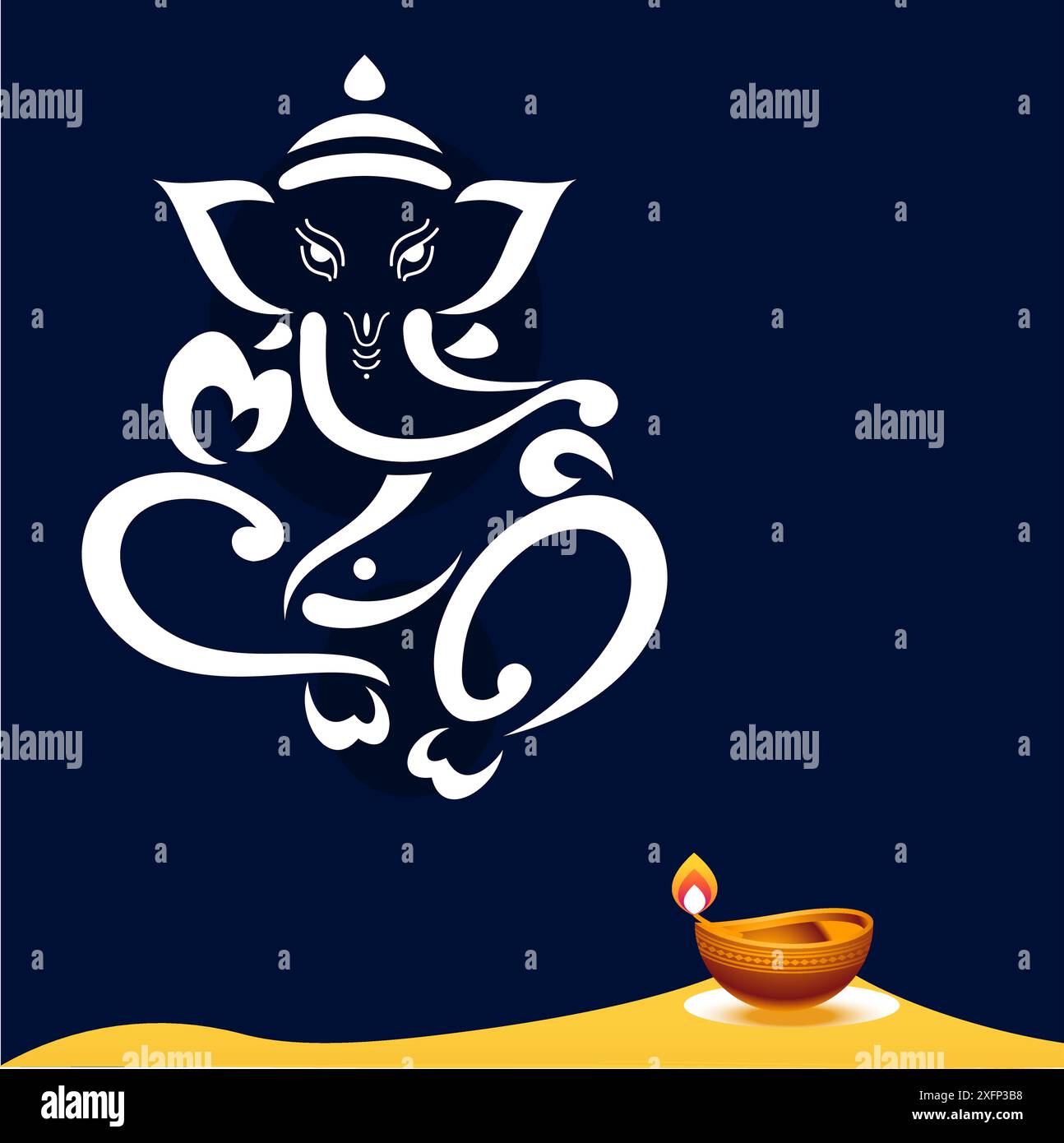 Loard Ganesha Vector Image, Shree Ganesh ji, hindu loard ganesha art ...