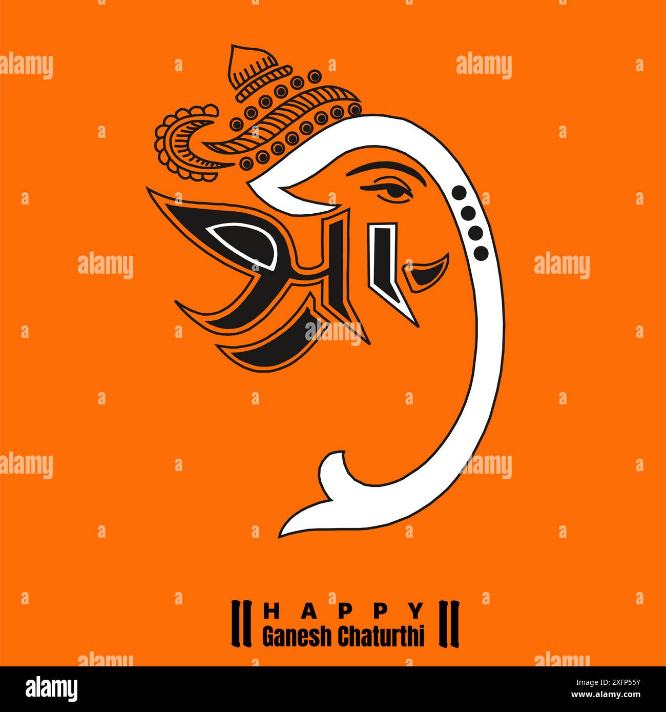 Loard Ganesha Vector Image, Shree Ganesh ji, hindu loard ganesha art ...
