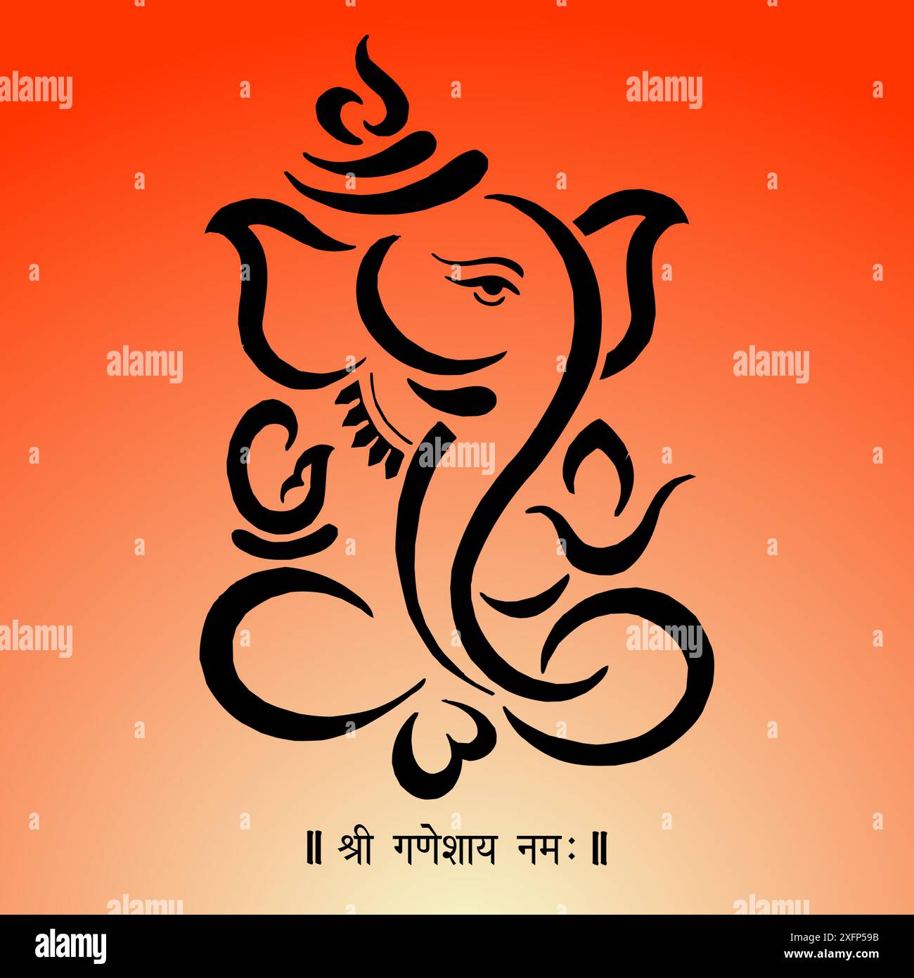 Loard Ganesha Vector Image, Shree Ganesh ji, hindu loard ganesha art ...