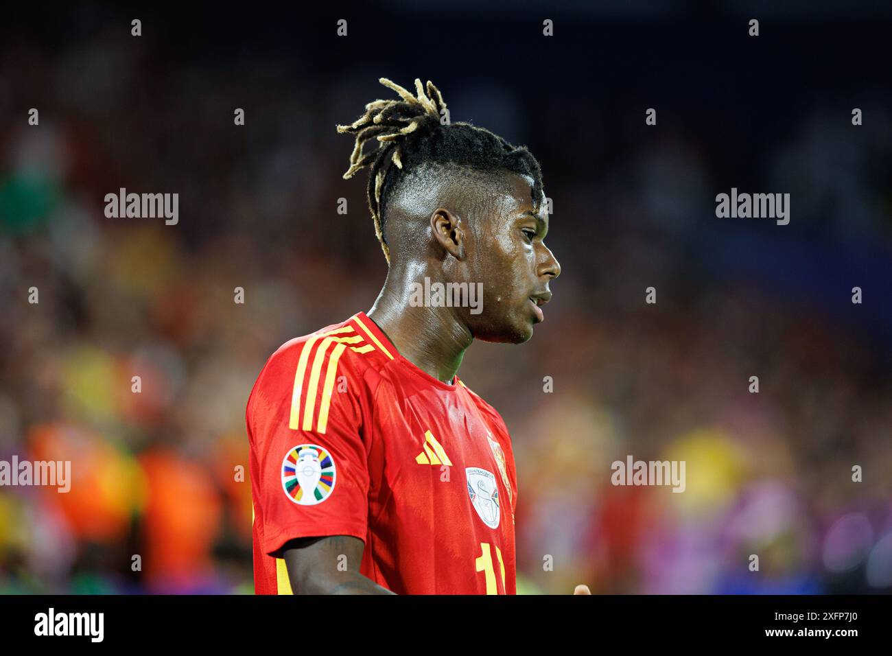 Nico Williams (Spain) seen during the UEFA Euro 2024 Round of 16 game ...