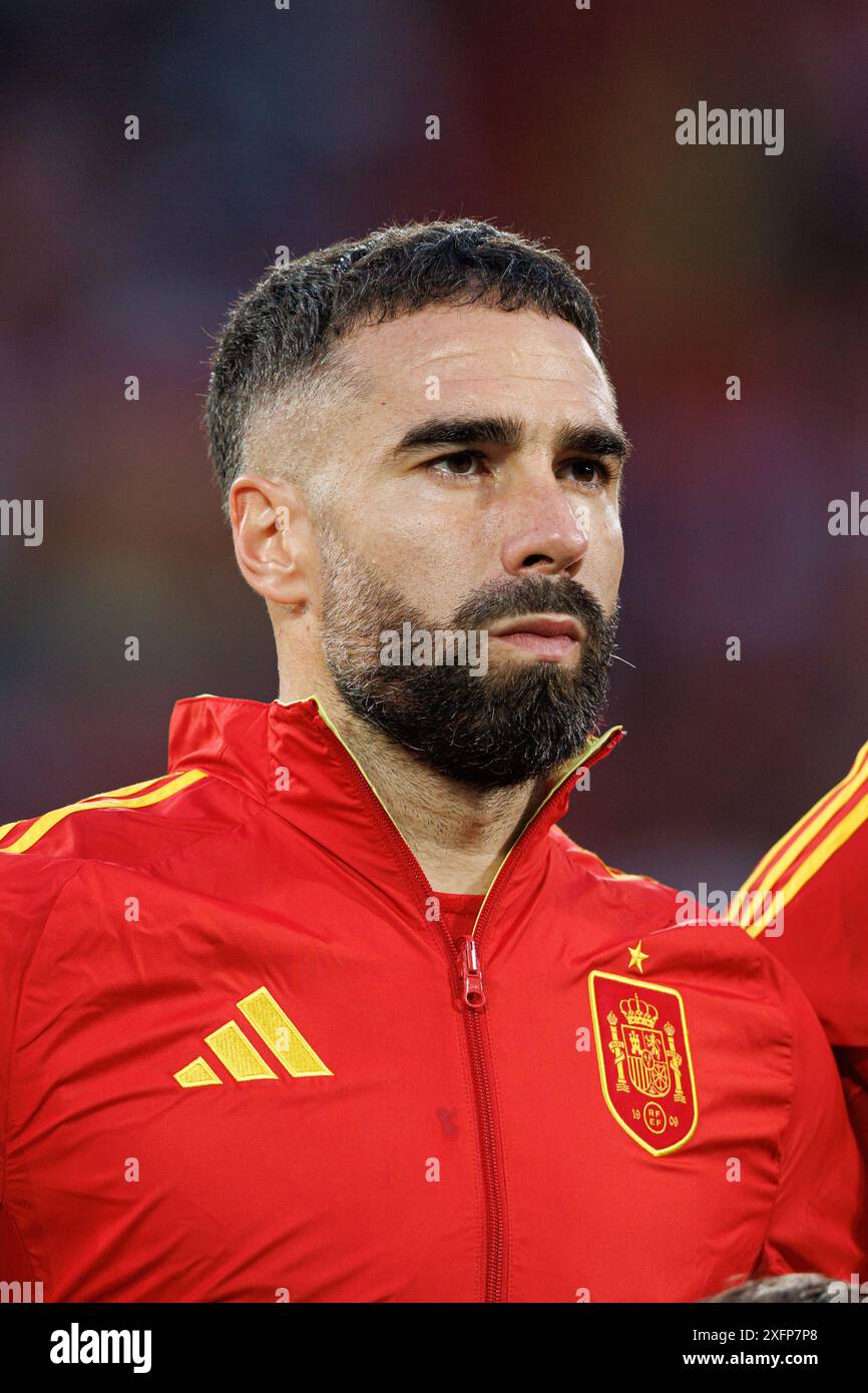Dani Carvajal (Spain) seen during the UEFA Euro 2024 Round of 16 game ...