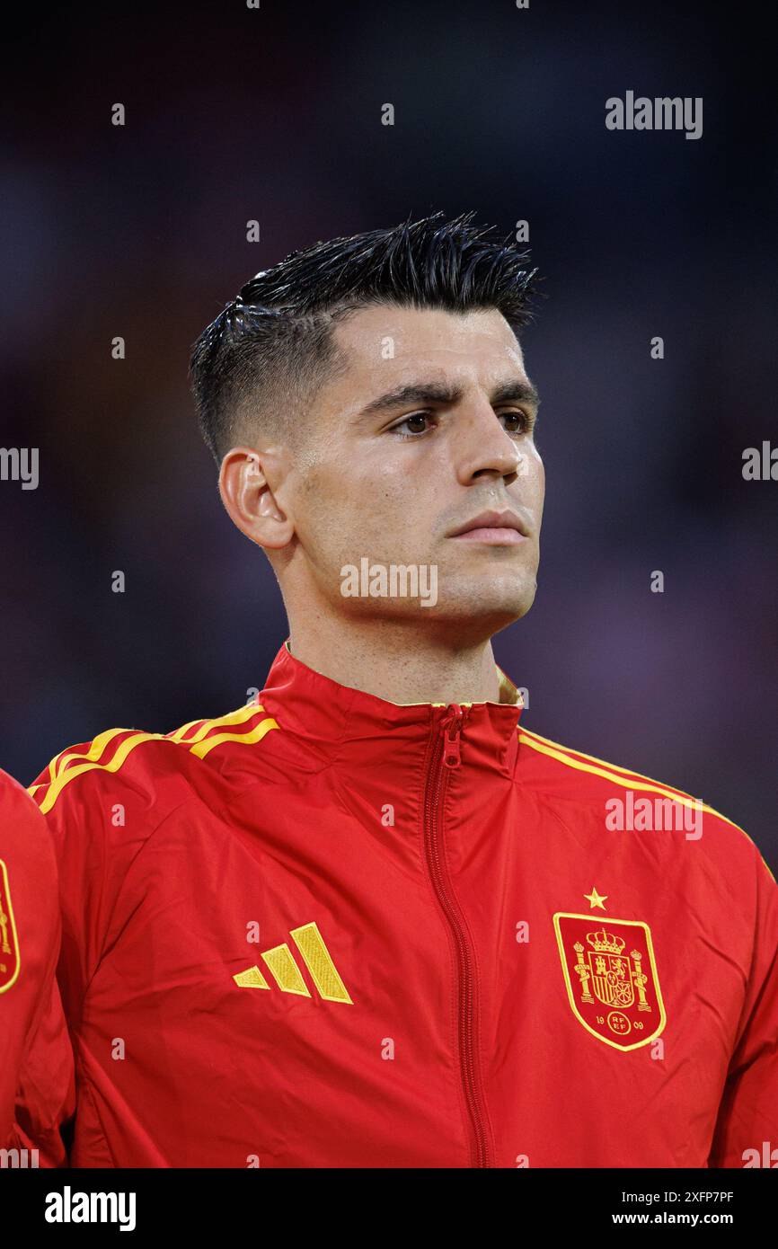 Alvaro Morata (Spain) seen during the UEFA Euro 2024 Round of 16 game ...