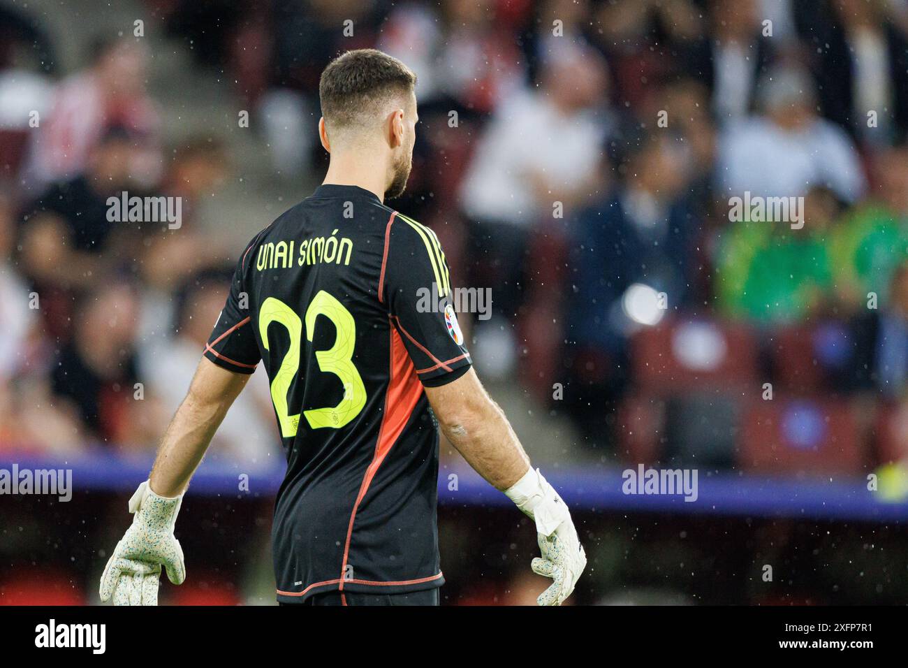 Unai Simon (Spain) seen during the UEFA Euro 2024 Round of 16 game ...