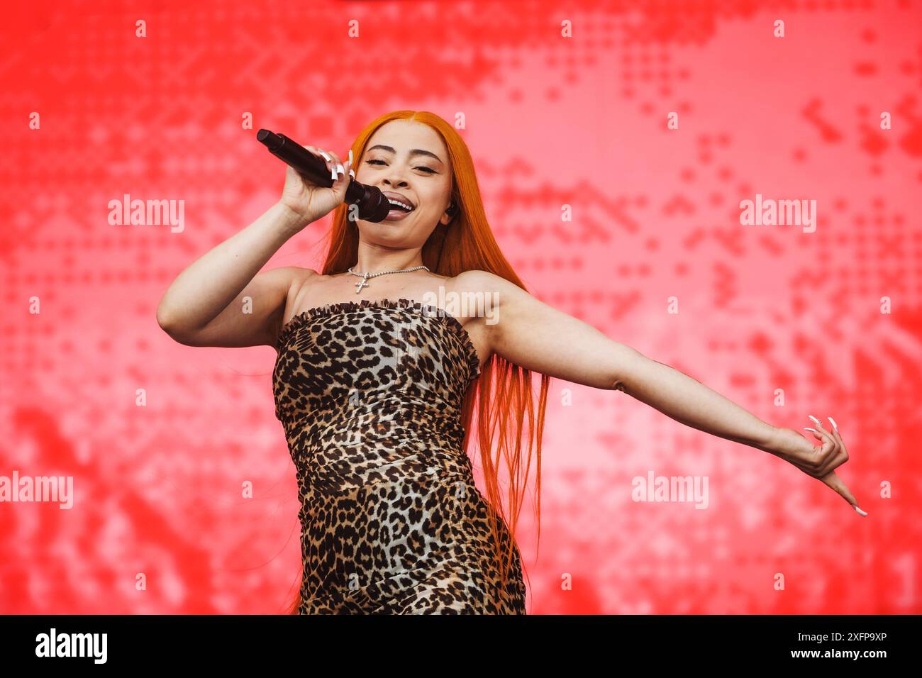 Roskilde, Denmark. 04th July, 2024. The American rapper and singer Ice ...