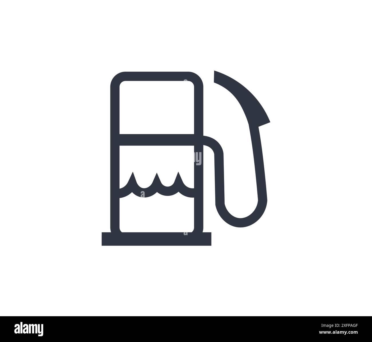 Isolated monochromatic water in fuel symbol Stock Vector Image & Art ...