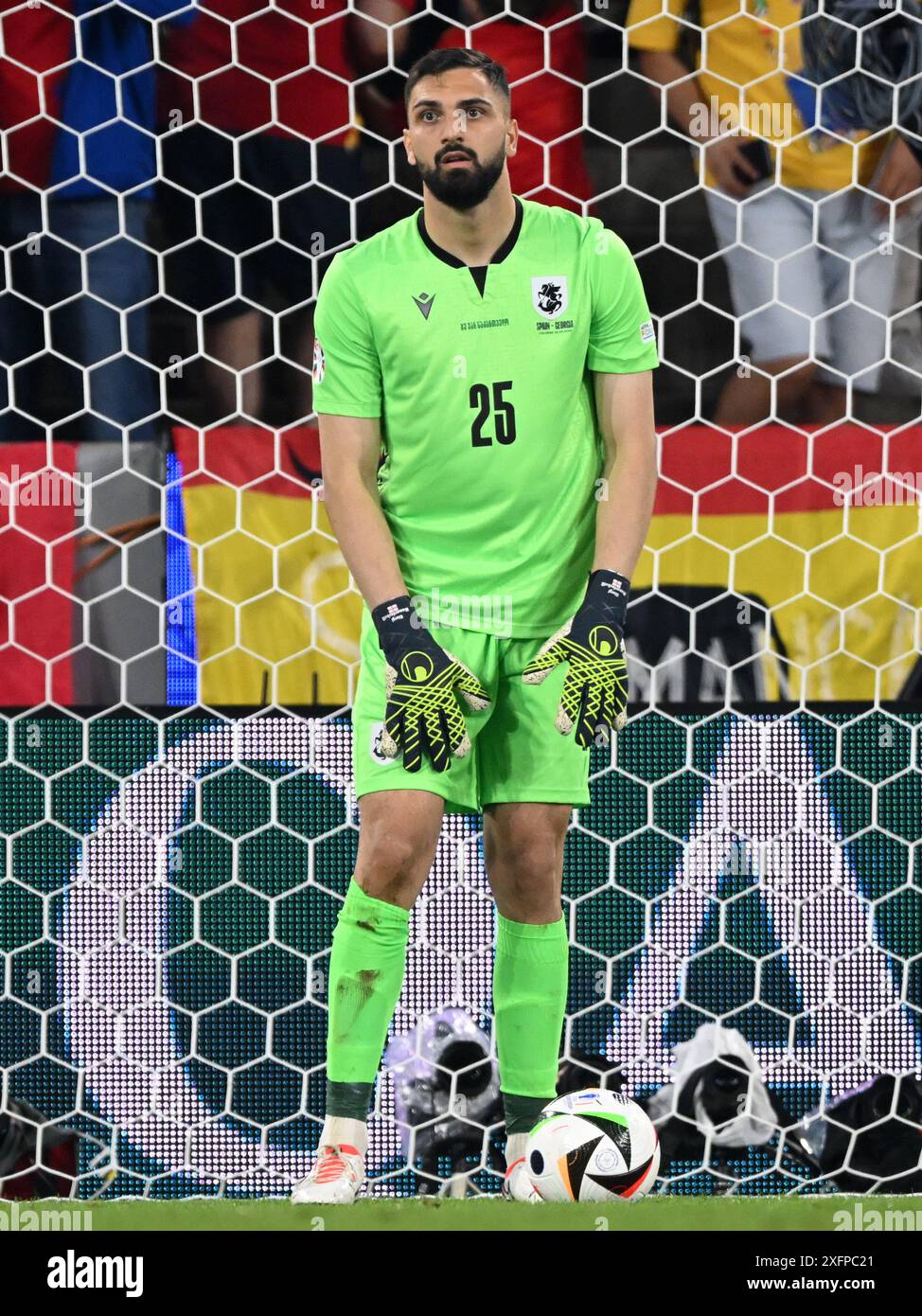 COLOGNE - Georgie goalkeeper Giorgi Mamardashvili during the UEFA EURO ...