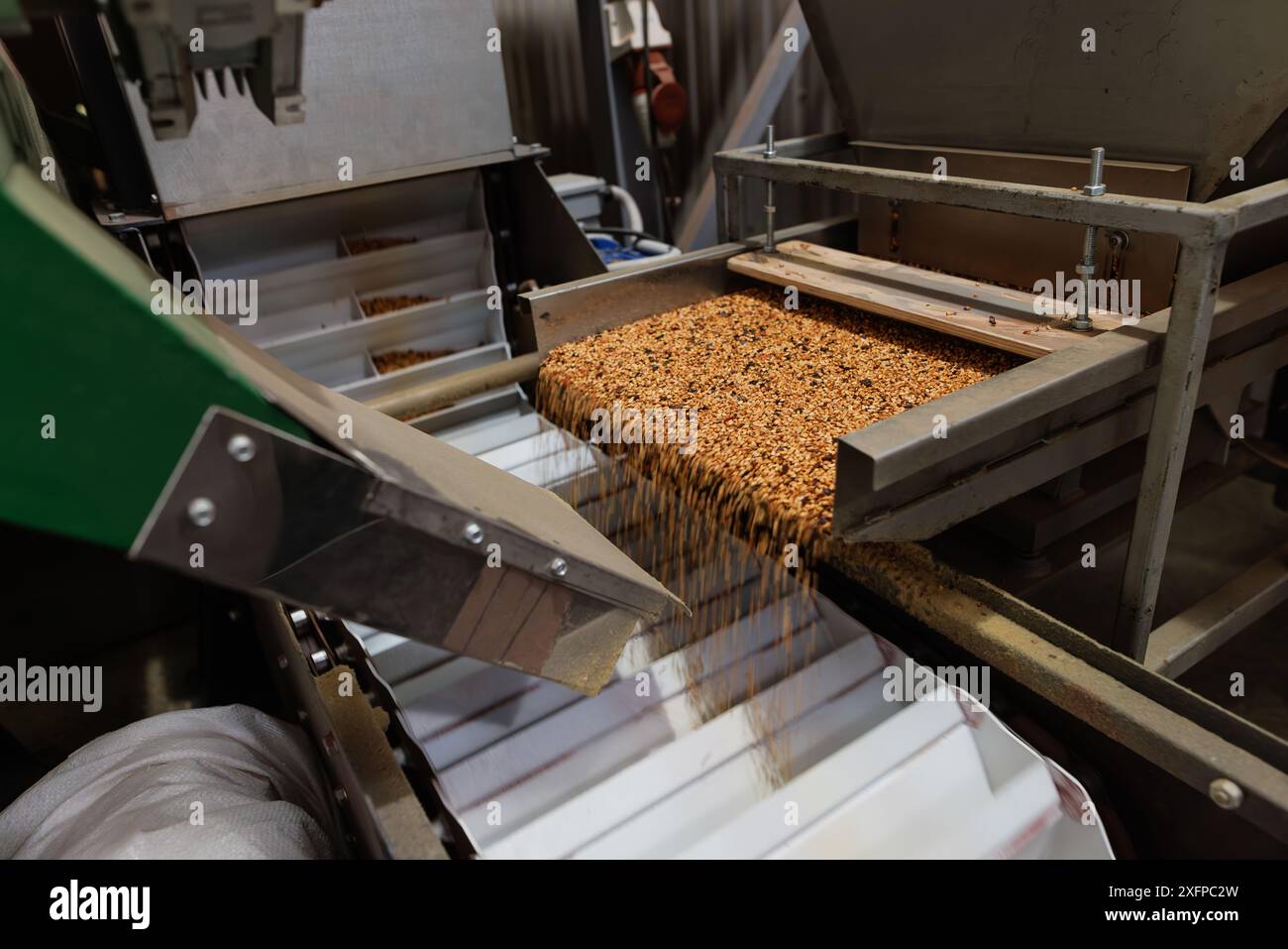 Grain sorting machine, Paddy machine sorts grains of one crop ...