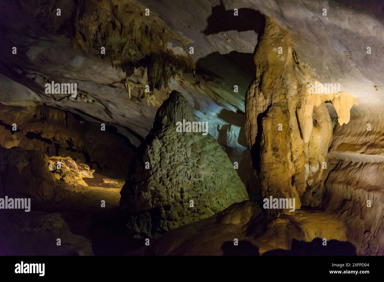 Inside the Lang cave, part of the Deer cave complex, with impressive ...