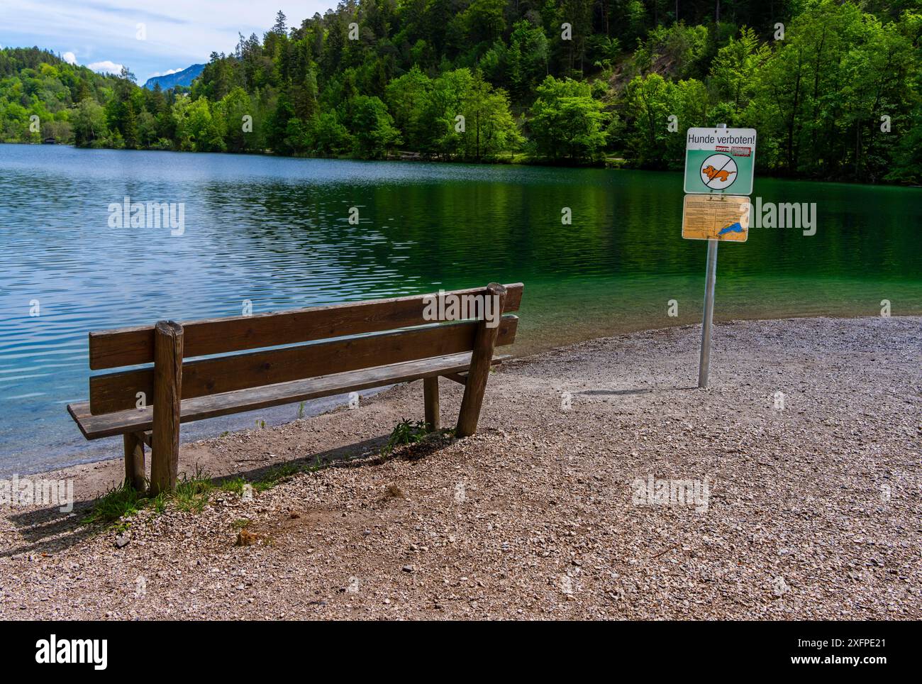 Landscape at Lake Thumsee, Bad Reichenhall, Bavaria, Germany Stock ...