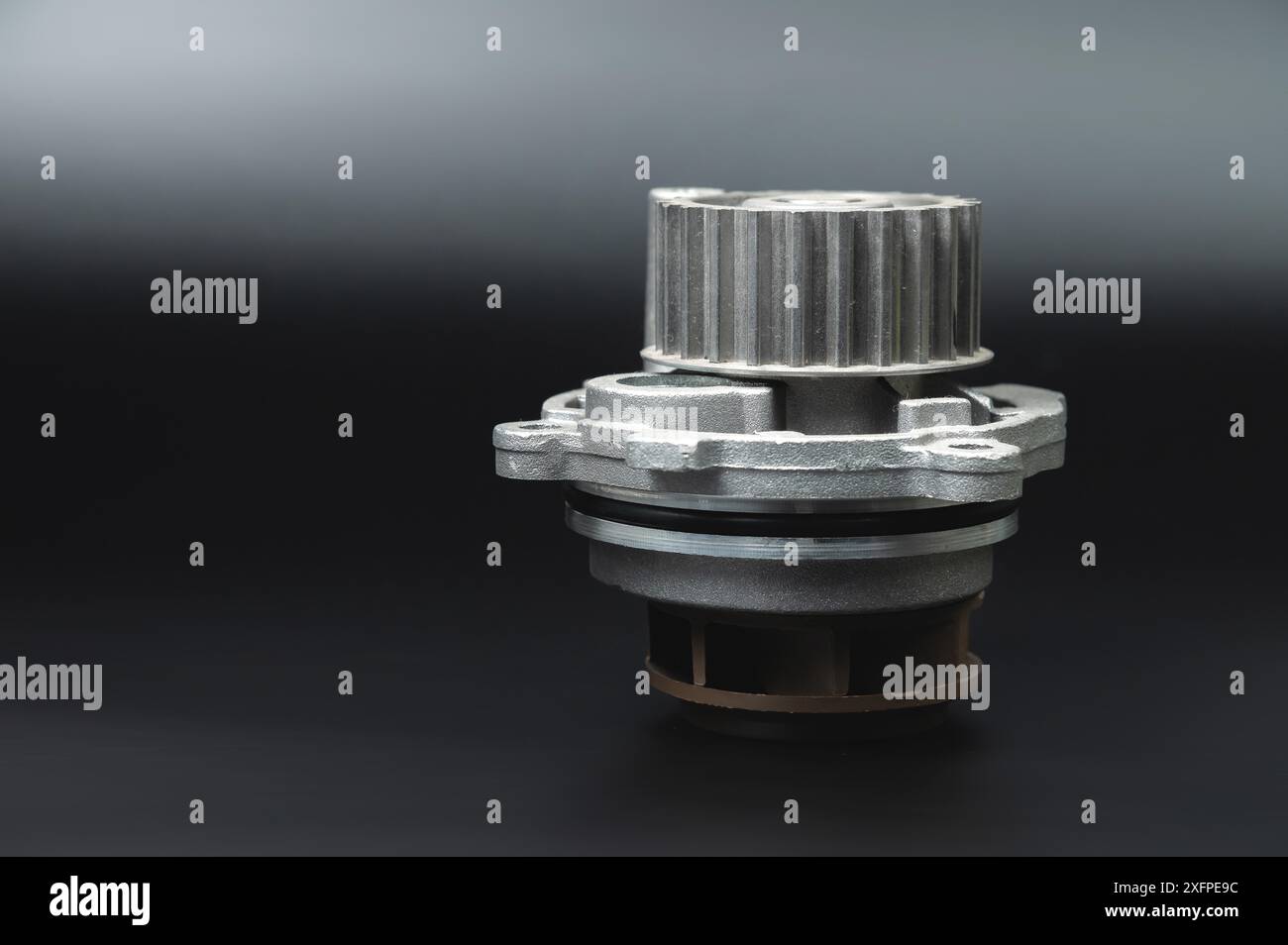 Close-up Automotive water pump, pump for pumping the coolant of the ...