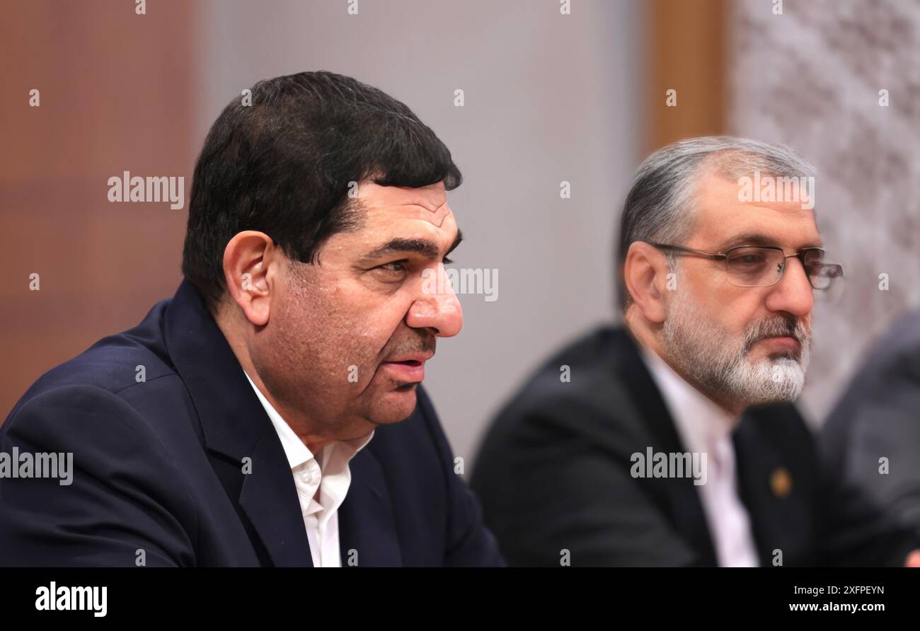 Astana, Kazakhstan. 04th July, 2024. Acting Iranian President Mohammad ...