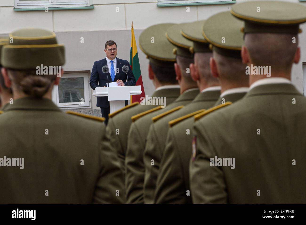 Vilnius, Lithuania. 04th July, 2024. Lithuanian Defense Minister ...