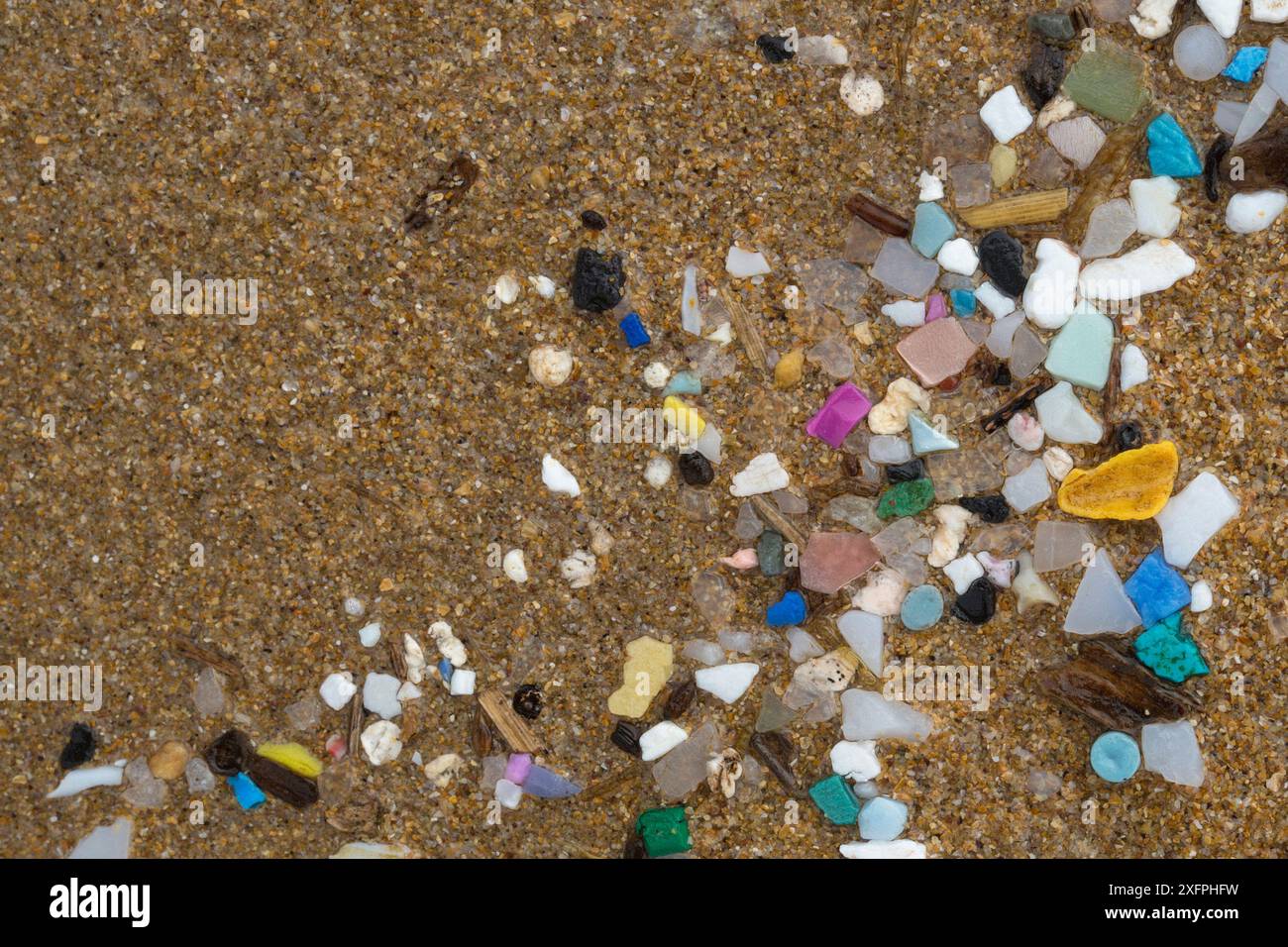 Marine microplastics (particles with upper size limit of 5mm) washed up ...