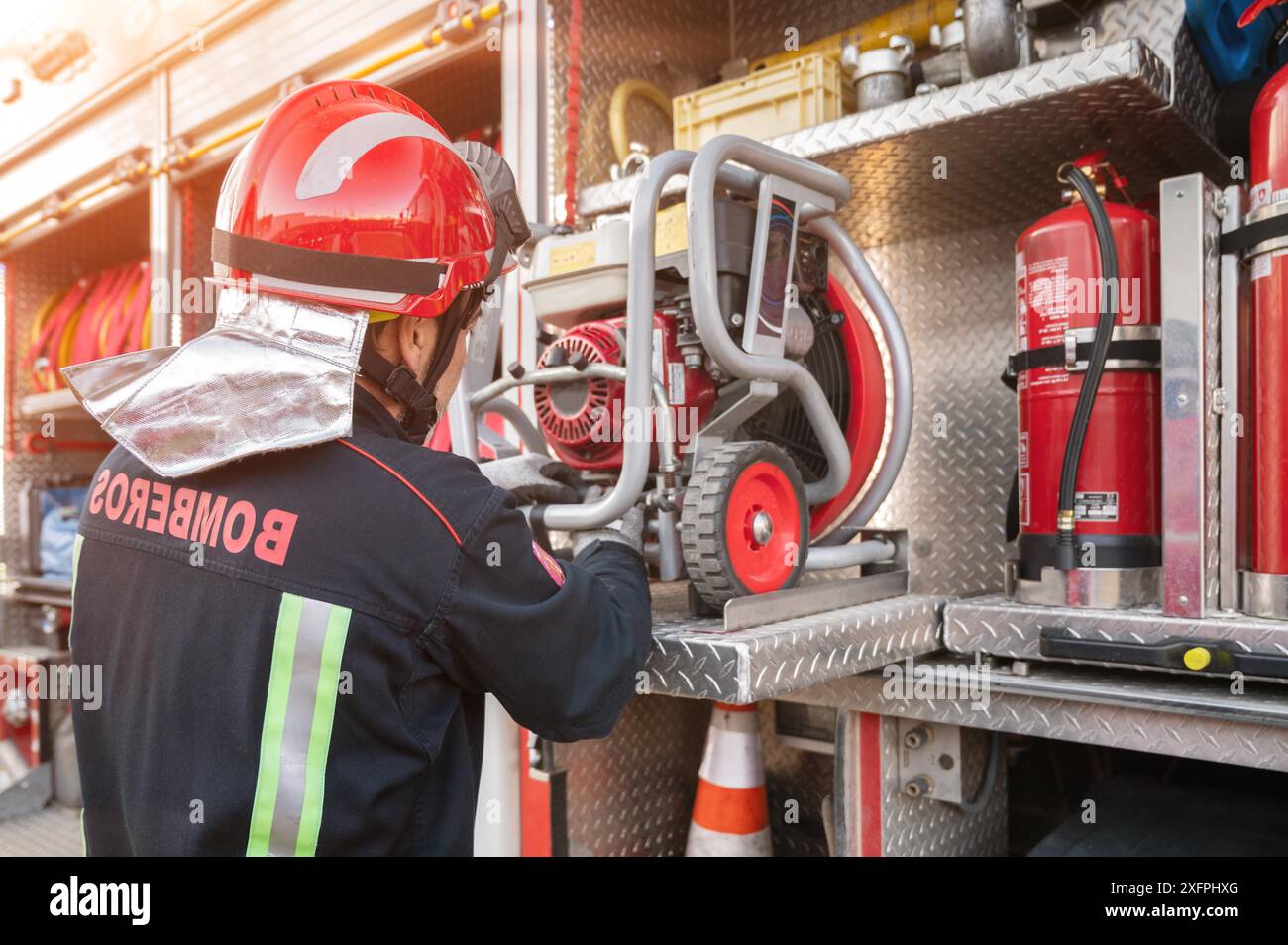 Firefighter inspection hi-res stock photography and images - Alamy
