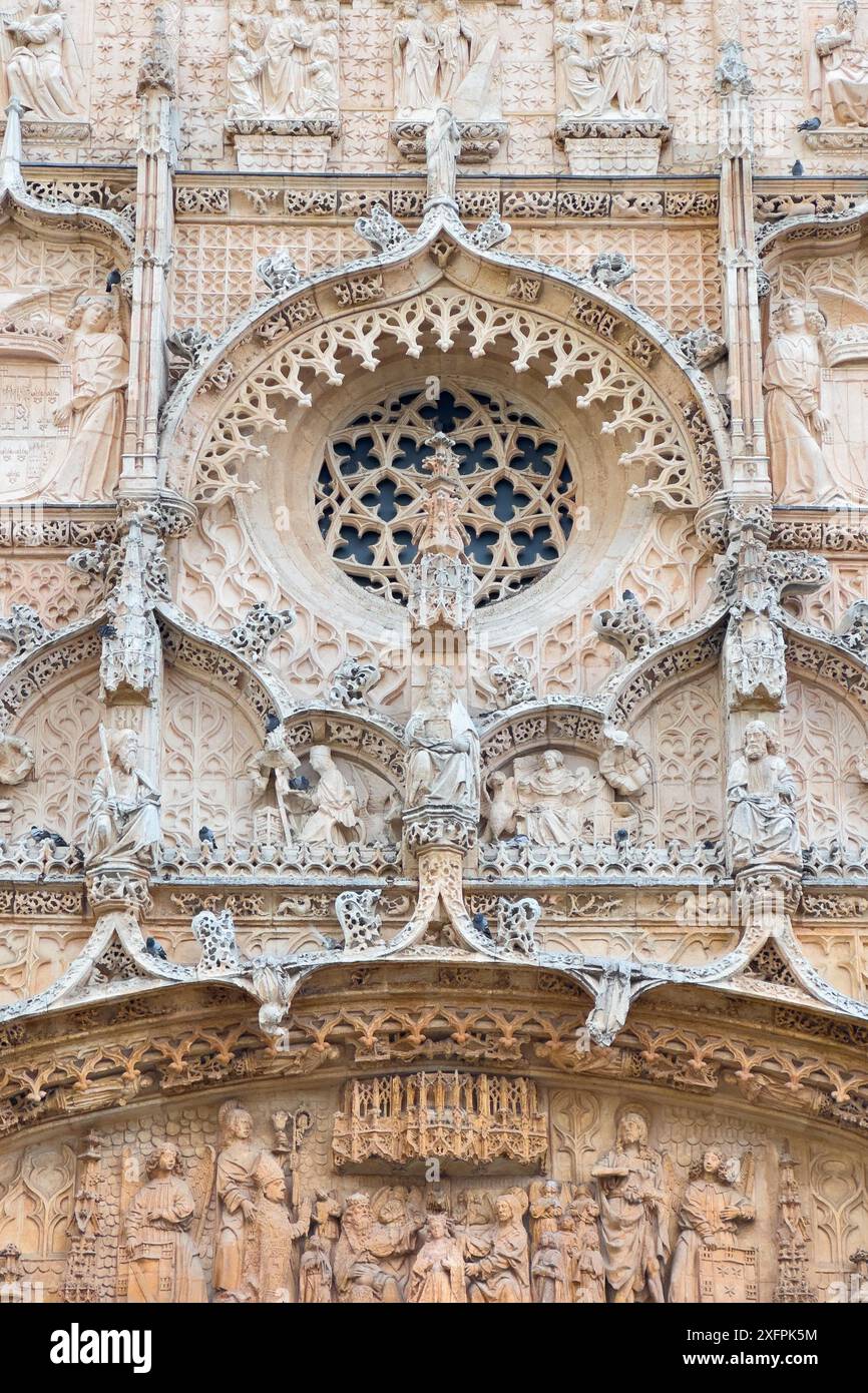 San Pablo church in Valladolid, Spain. The facade is one of the best ...