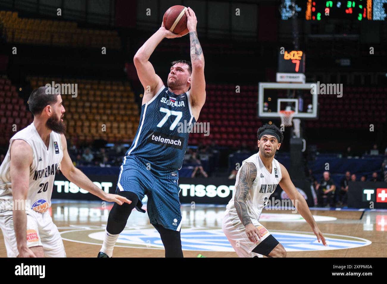 Luka Doncic (Slovenia). FIBA Olympic Qualifying Tournament. Piraeus ...