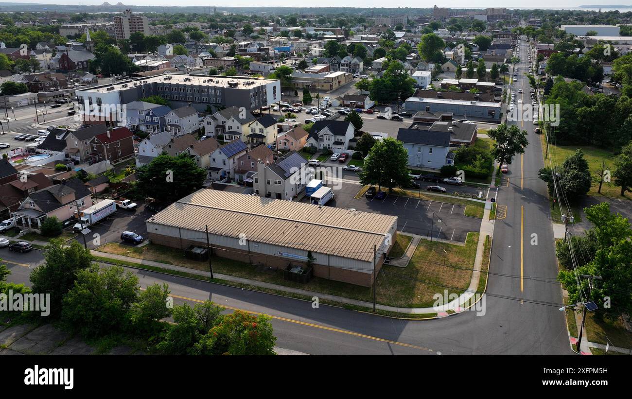 Aerial view of Perth Amboy, New Jersey Stock Photo - Alamy