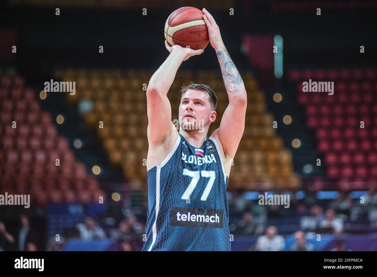 Luka Doncic (Slovenia). FIBA Olympic Qualifying Tournament. Piraeus ...