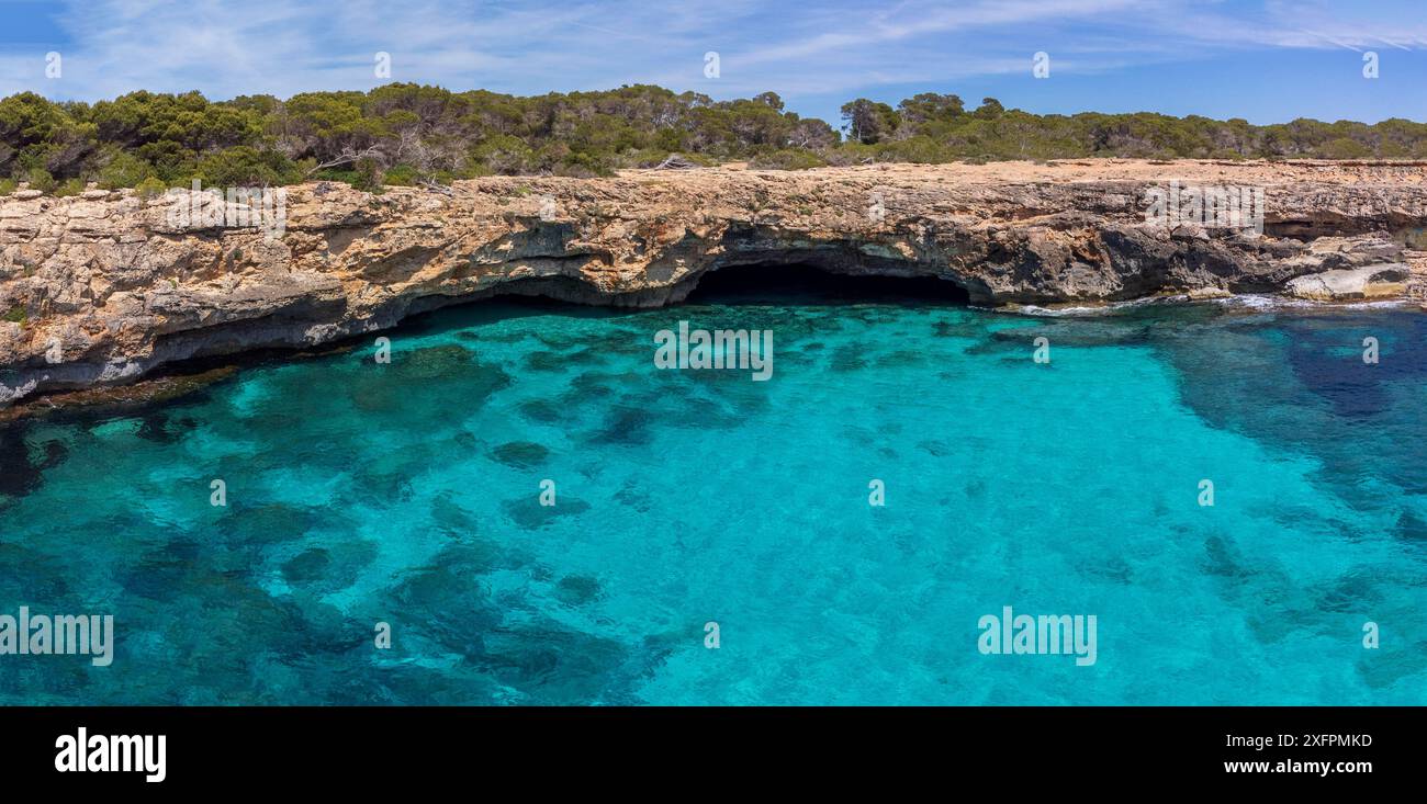 Cala Paias, coastline of Estalella, Llucmajor, protected area, Xarxa ...