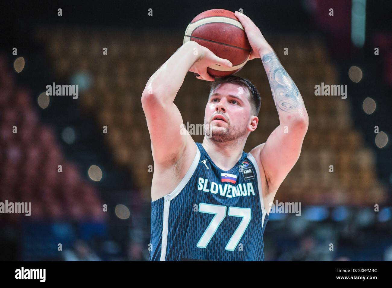 Luka Doncic (Slovenia). FIBA Olympic Qualifying Tournament. Piraeus ...