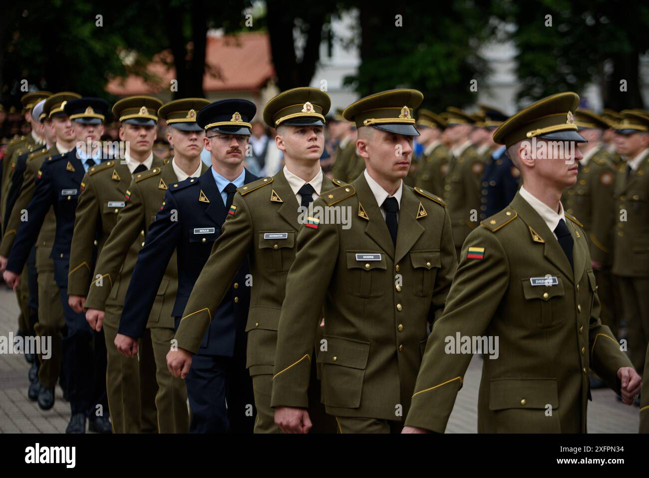 Vilnius, Lithuania. 04th July, 2024. Graduates of the Lithuanian ...