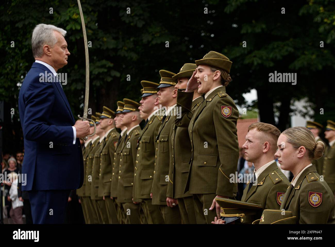 Vilnius, Lithuania. 04th July, 2024. President of Lithuania Gitanas ...