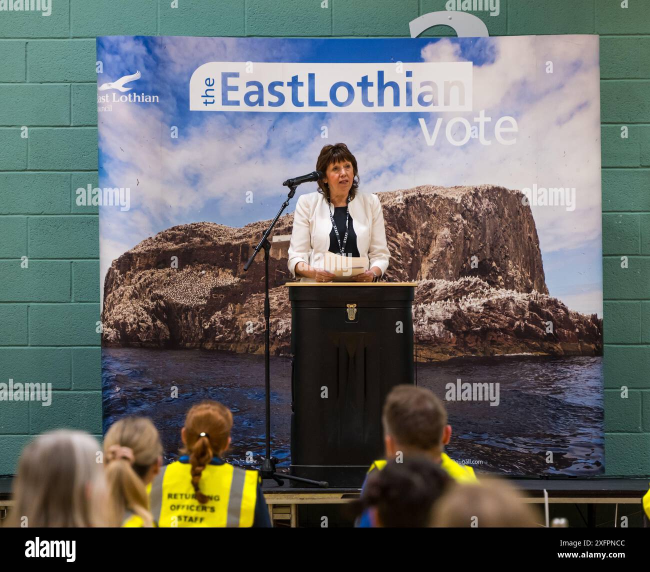 East Lothian, Scotland, UK, 04 July 2024. General Election count: the ...