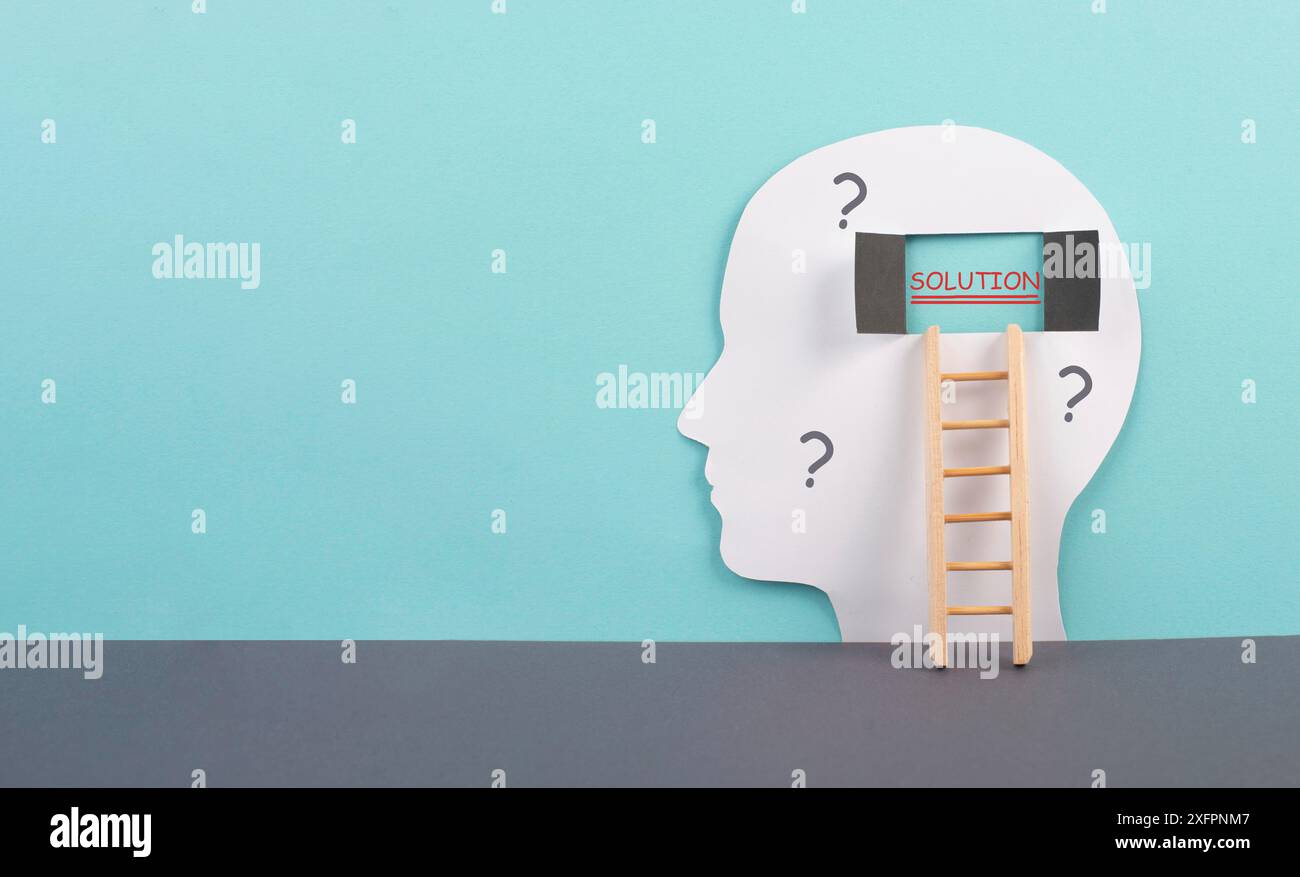 Mind full of question marks, open window to the brain to find solution ...