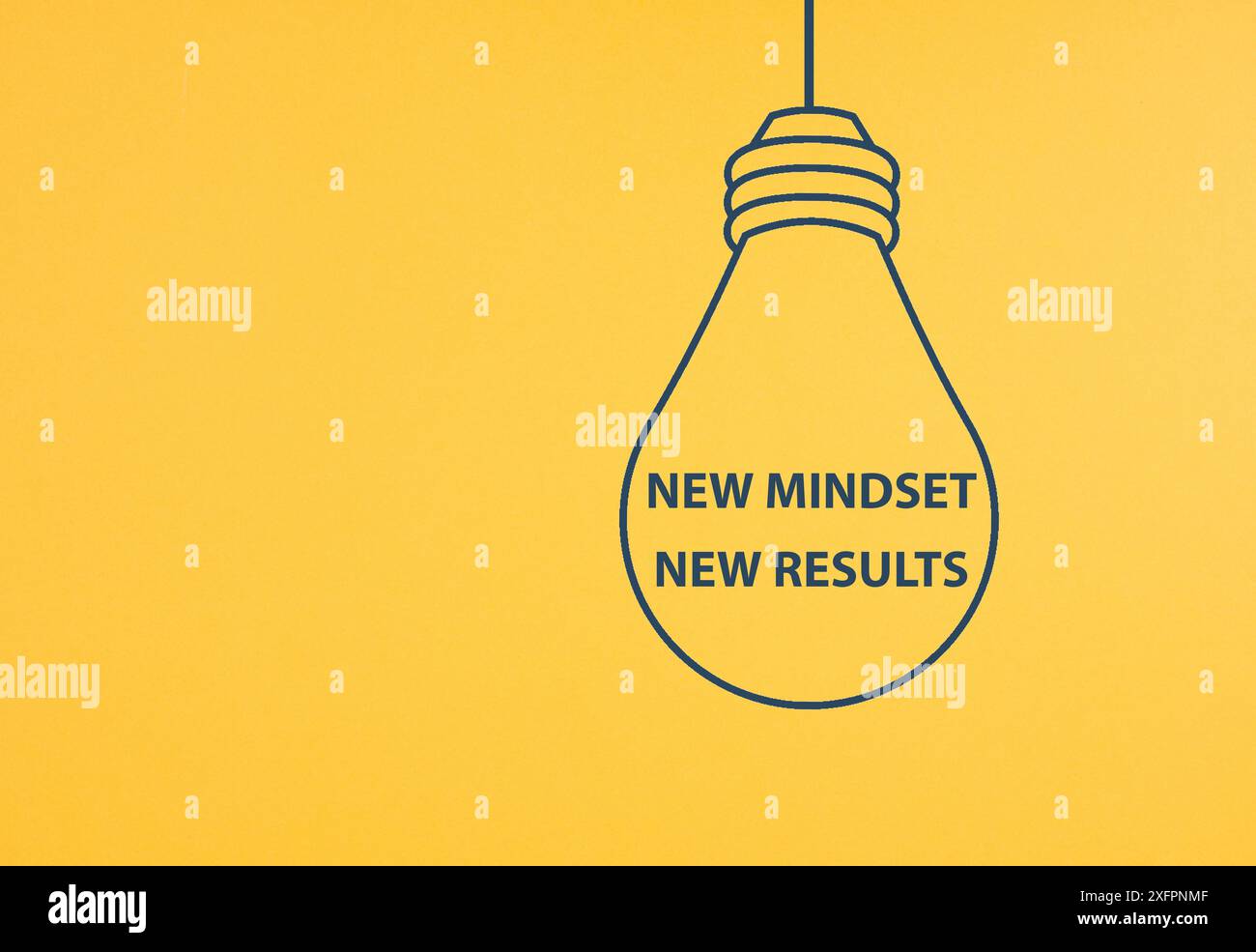 New mindset new results is standing in the light bulb, coaching ...