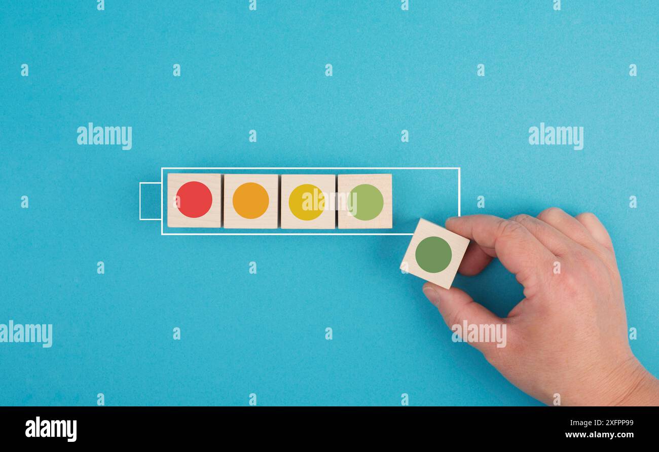 Battery charging, progress bar, gaining power, brainstorming for ideas ...