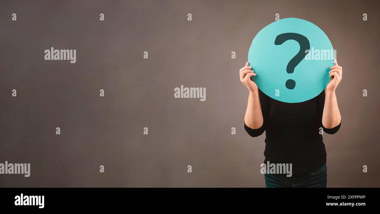 Human mind with a question mark, education and business concept, brain ...