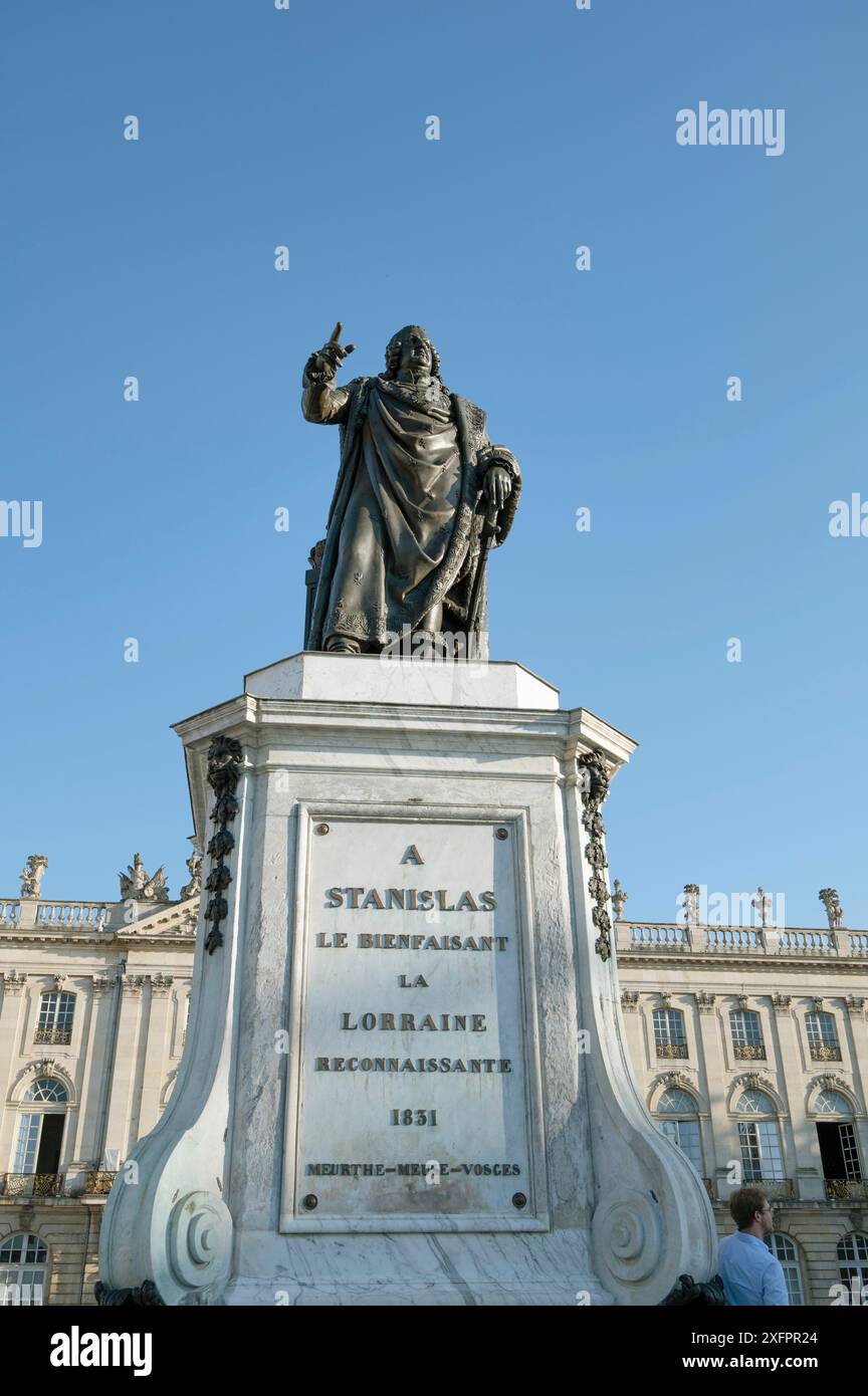 Stanislas statue at the place stanislas in Nancy, France, duke ...